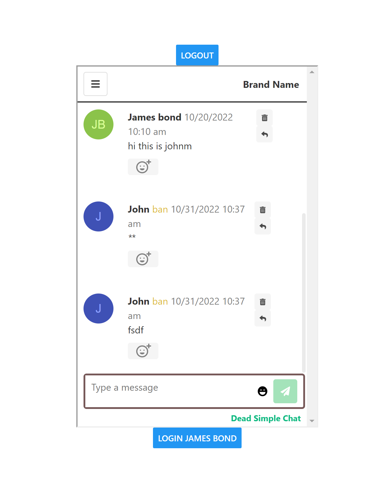 React Native Chat App Tutorial in 3 steps.