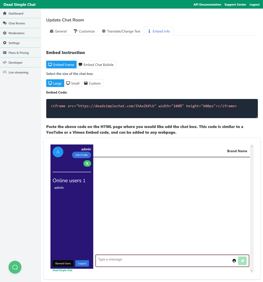 ReactJs Chat Component: Easily add chat to your react app.