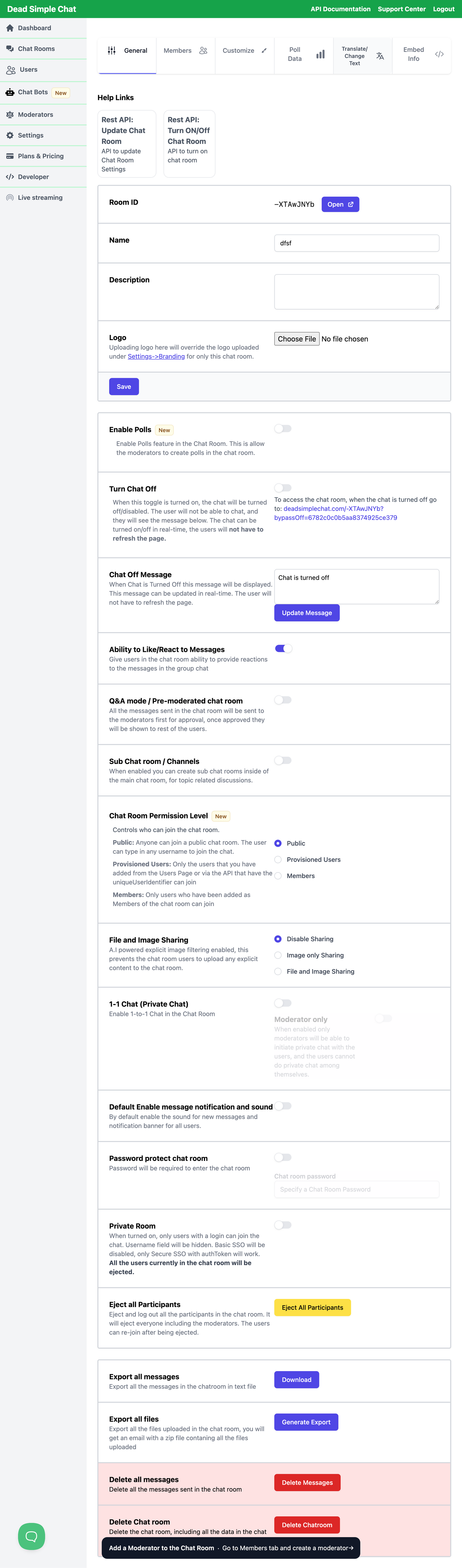 Embedded Chat Widget – DeadSimpleChat